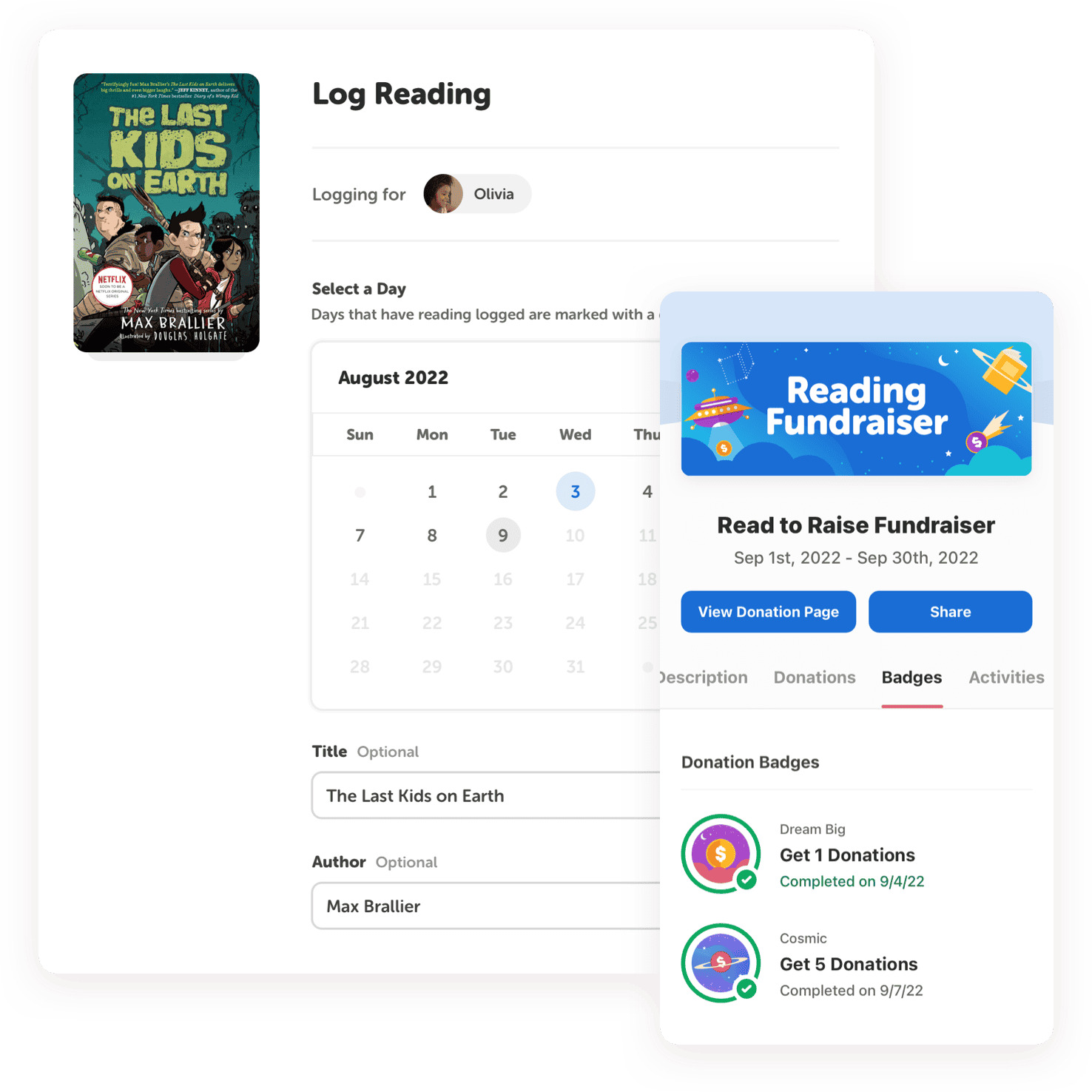 Reading Fundraiser | Reading Engagement | Book Challenge