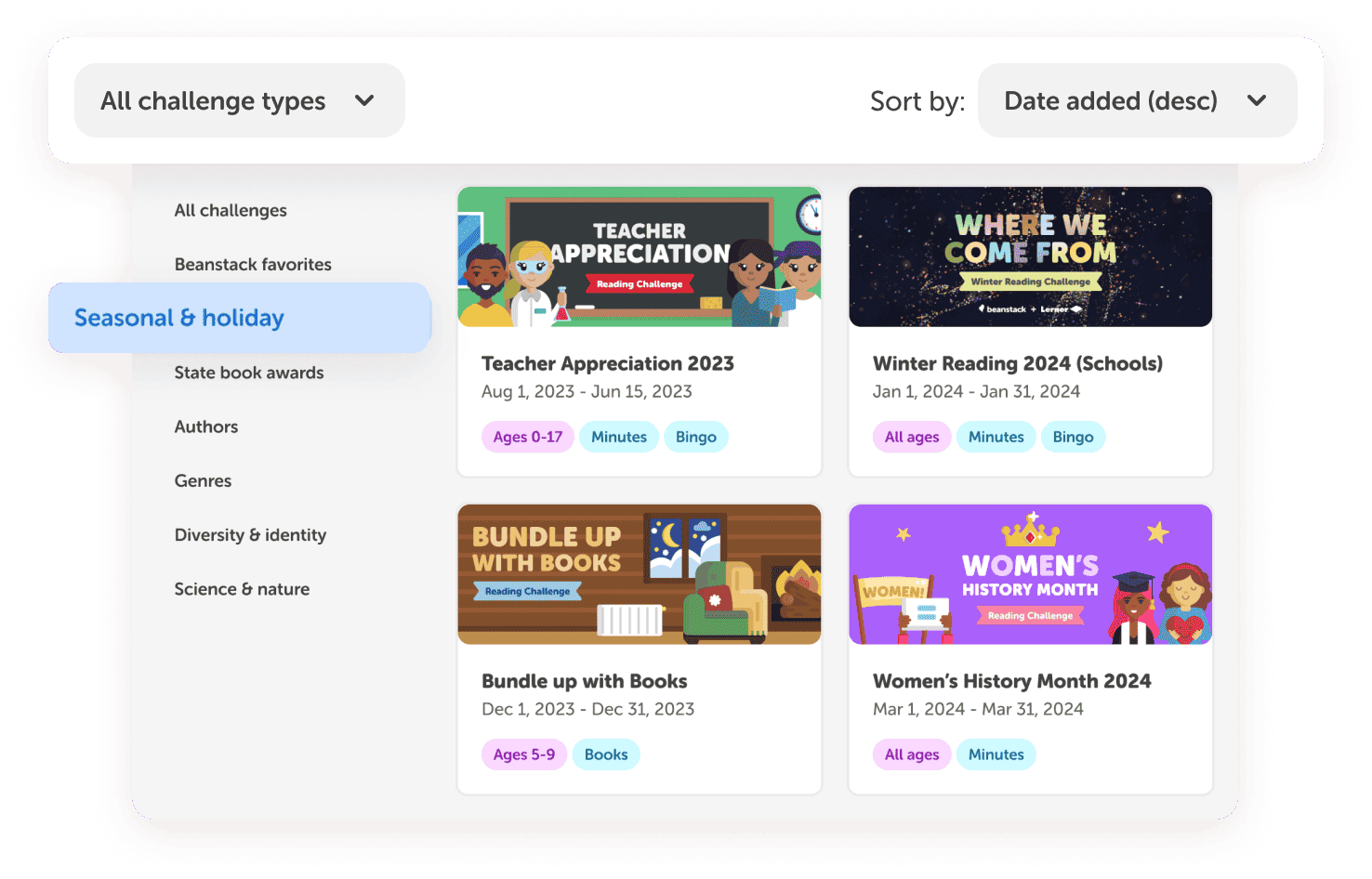 Community Reading Challenges & Programs | Beanstack
